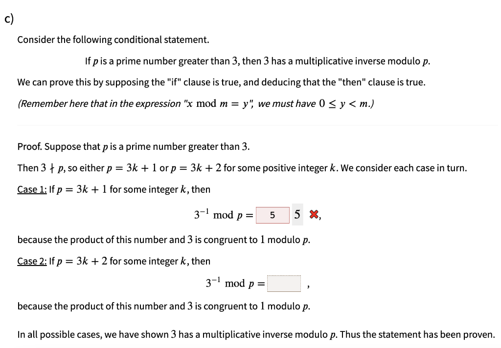 Solved Consider the following conditional statement. If p is | Chegg.com