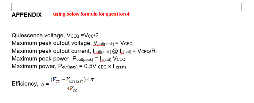 Solved QUESTION 4 (25 marks) -(CLO2-PLO2) A Class AB power | Chegg.com