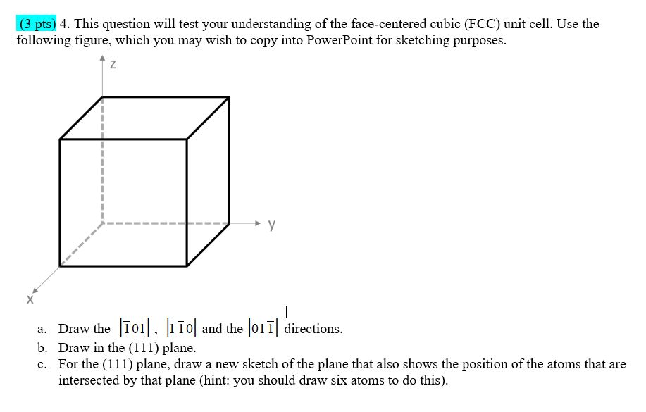 Solved (3 pts) 4. This question will test your understanding | Chegg.com