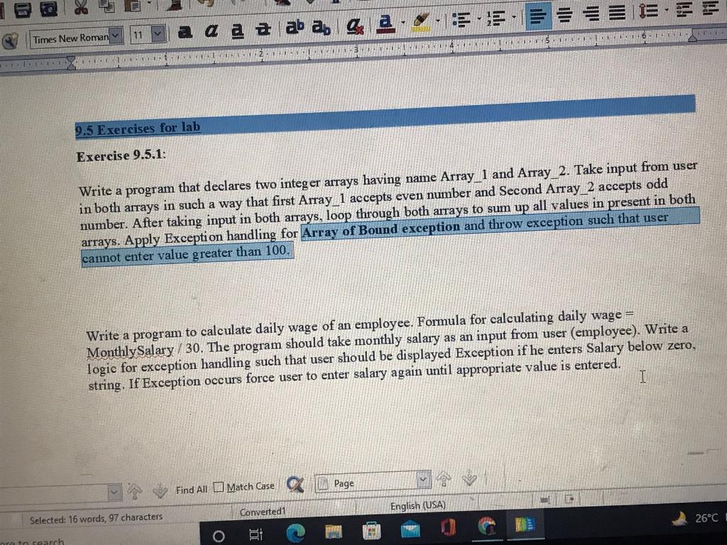 Solved 5 I!! 111 aa aa as a g. 6:1 Times New Roman 45:1 3 | Chegg.com