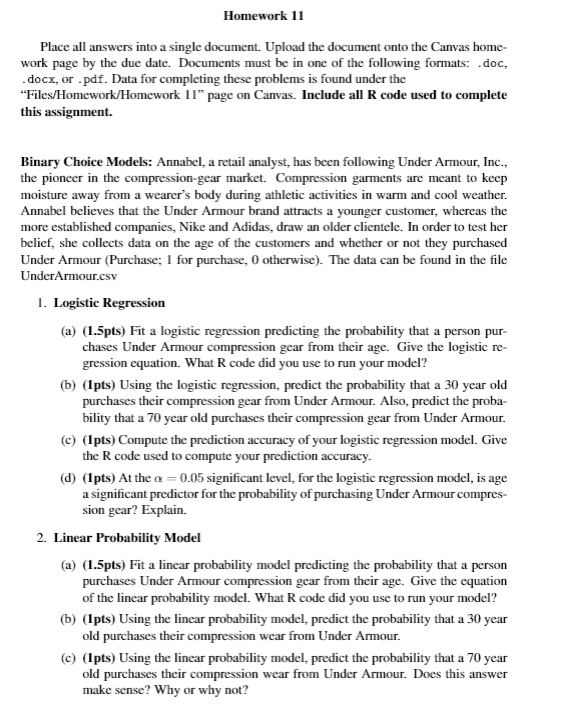Solved Place all answers into a single document. Upload the | Chegg.com