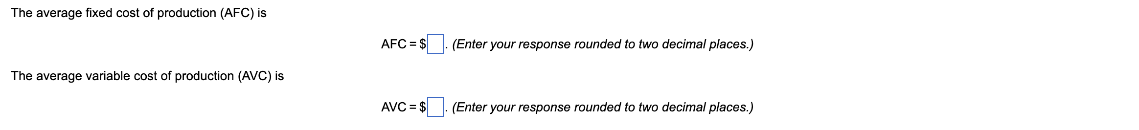 Solved Assume the short run variable cost function for | Chegg.com