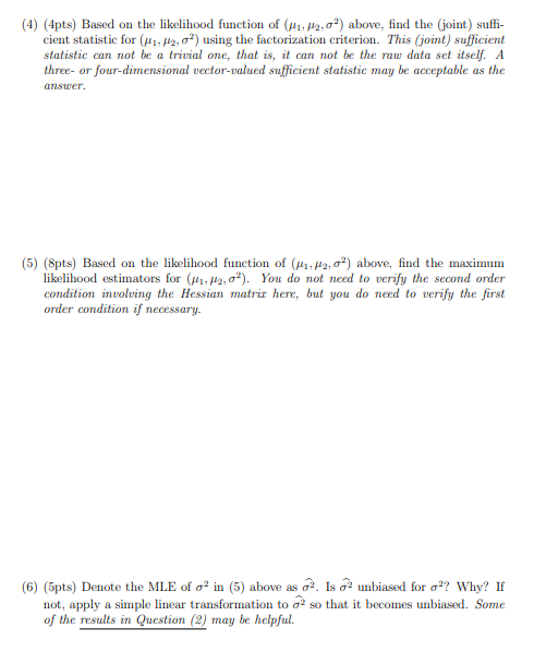 Solved II. (27 points) Suppose {X1,X2,…,Xn} and | Chegg.com