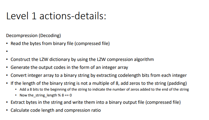Solved Compression (Encoding) - Read the characters from | Chegg.com
