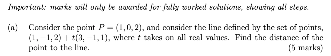 Solved Important: marks will only be awarded for fully | Chegg.com