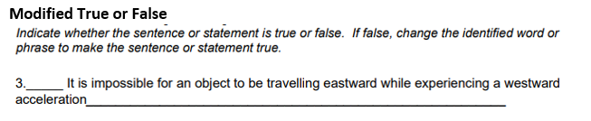 Solved Modified True or False Indicate whether the sentence | Chegg.com