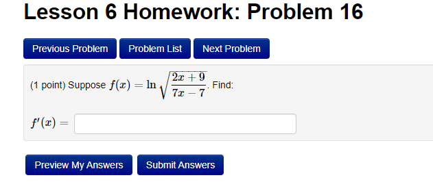 Solved Lesson 6 Homework: Problem 16 Previous Problem | Chegg.com