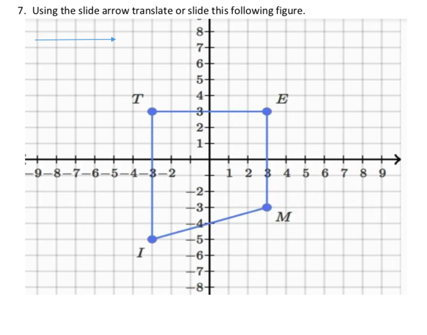 Solved 7. Using the slide arrow translate or slide this | Chegg.com