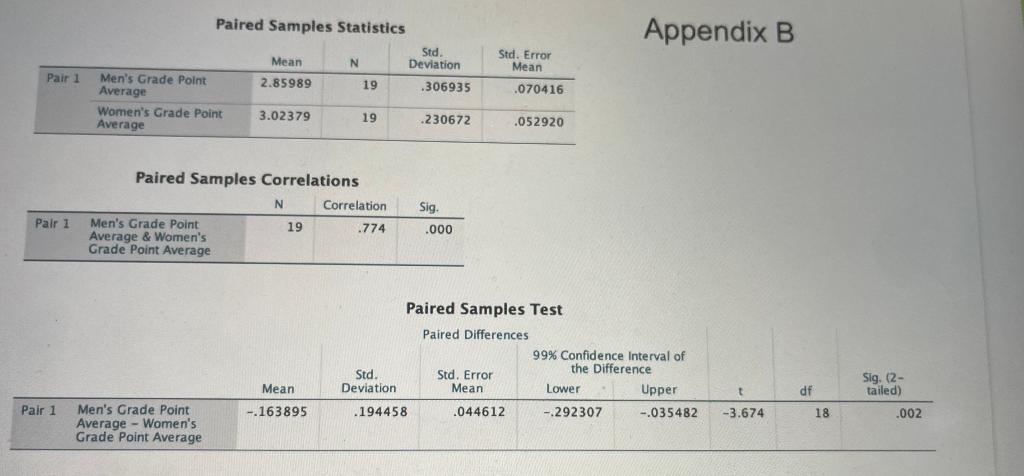 Solved 1) Refer to Appendix B: How many pairs of data were | Chegg.com