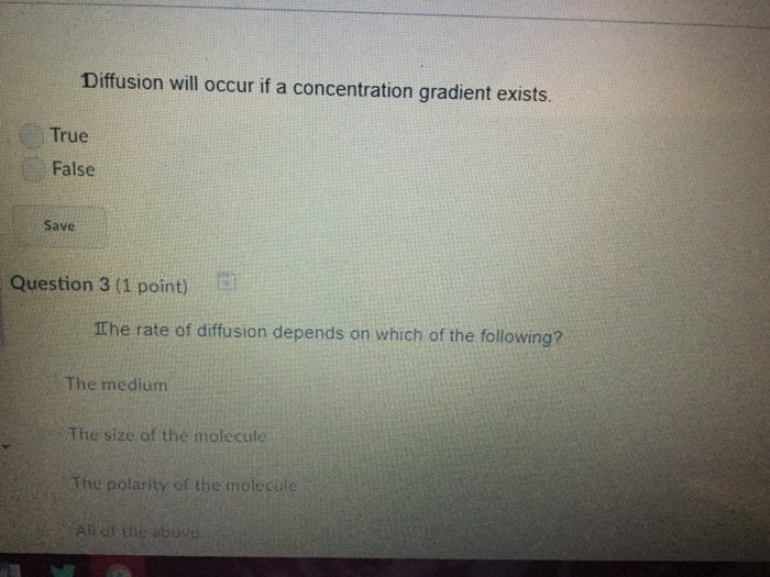 Solved estion 1 (1 point) rd Th e process in which molecules | Chegg.com Solved estion 1 (1 point) rd Th e process in which molecules | Chegg.com