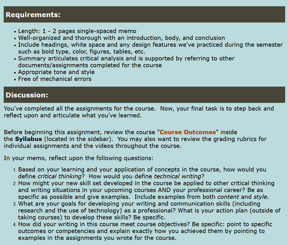 Solved - Length: 1 - 2 pages single-spaced memo - | Chegg.com