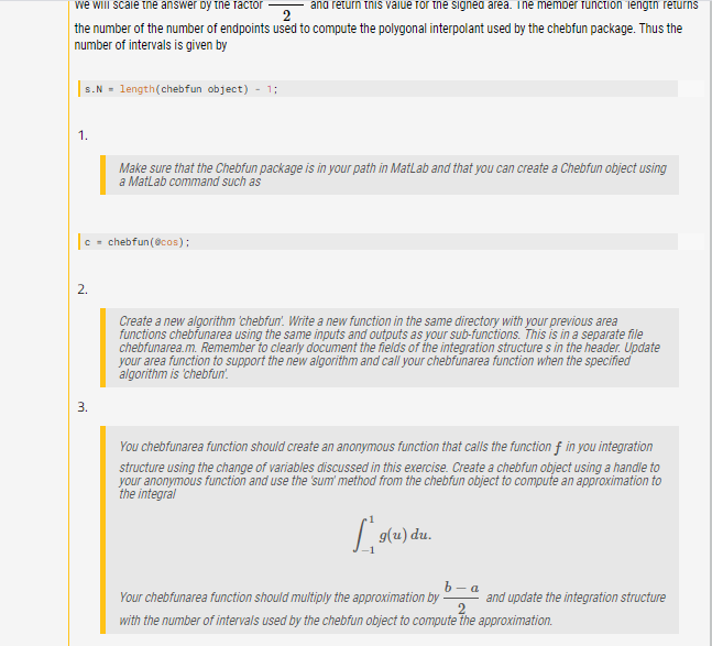 5.5 Chebfun Chebfun is an open-source package for | Chegg.com