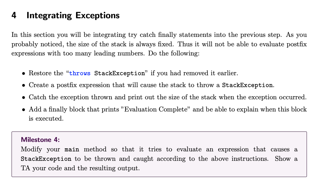 3 Applying Stacks - Postfix Evaluation In this | Chegg.com