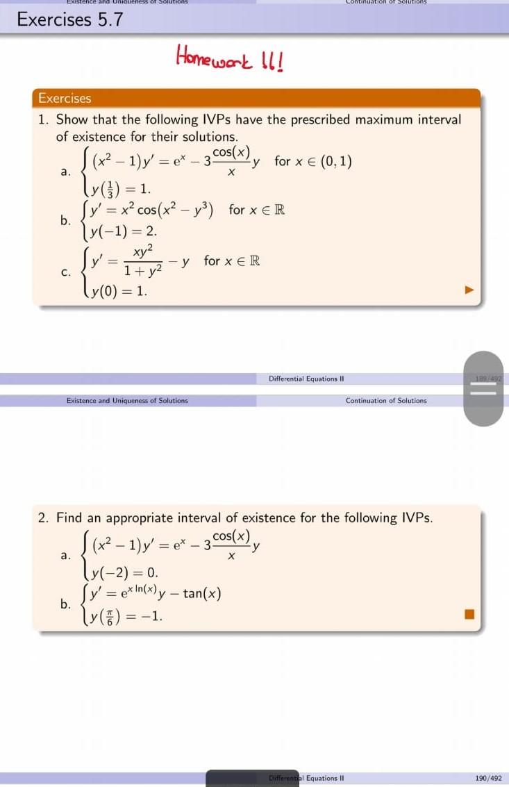 Solved 1. Show that the following IVPs have the prescribed | Chegg.com