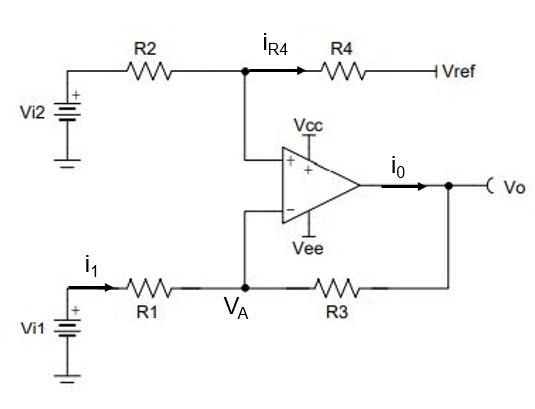 Solved For the difference amplifier shown in the figure, the | Chegg.com