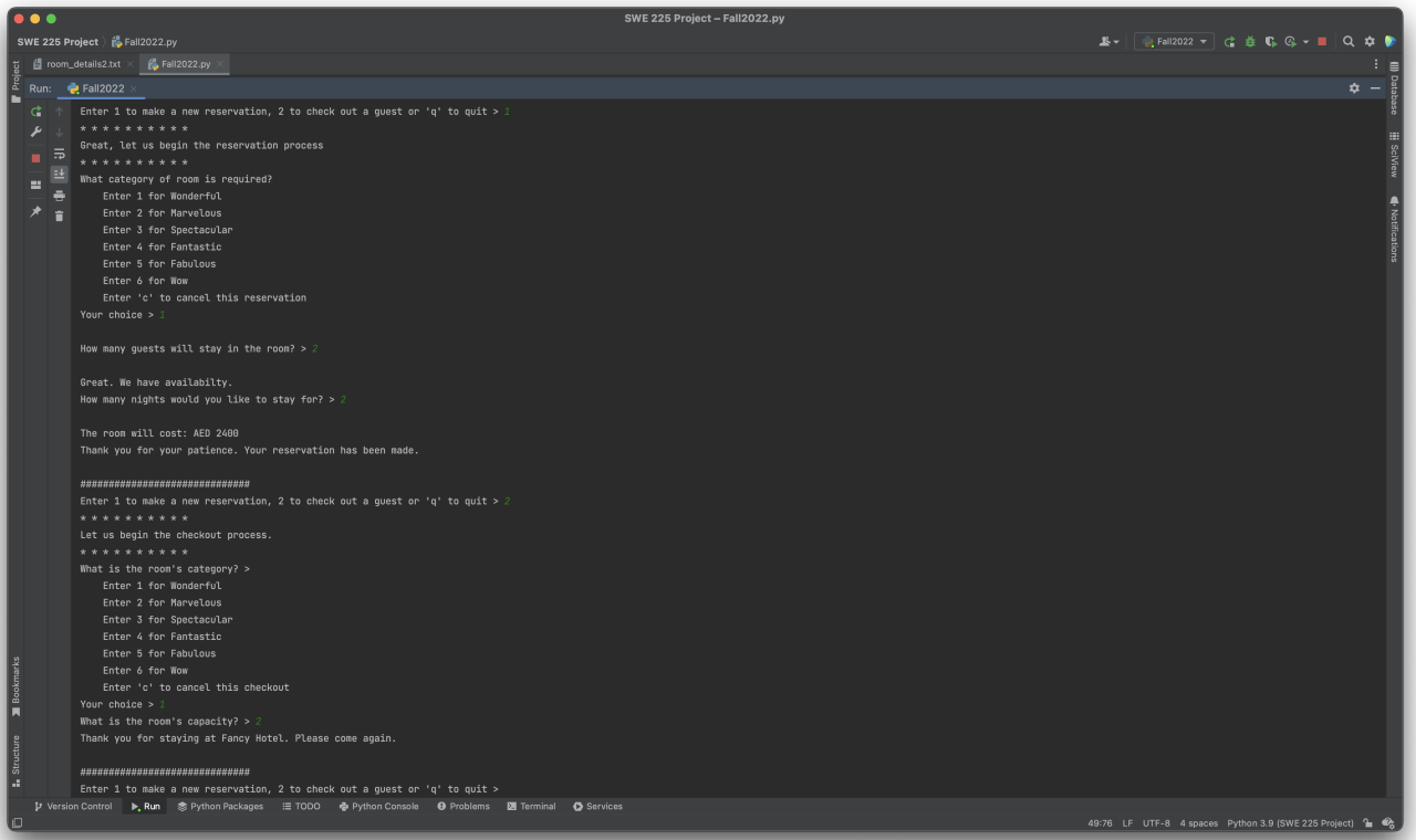 Solved Title: Hotel Guest Reservation System Project | Chegg.com