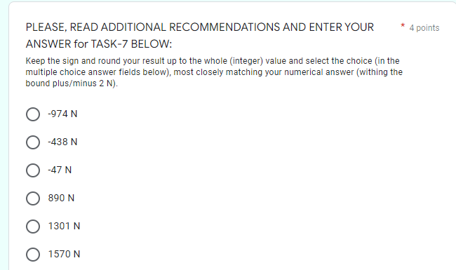 Solved TASK-7 (Static loading of the elastic systems, | Chegg.com