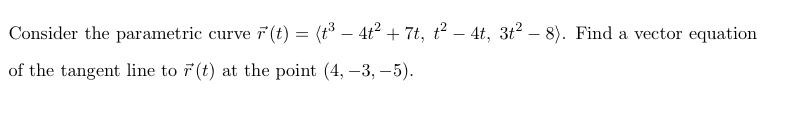 Solved Consider the parametric curve | Chegg.com