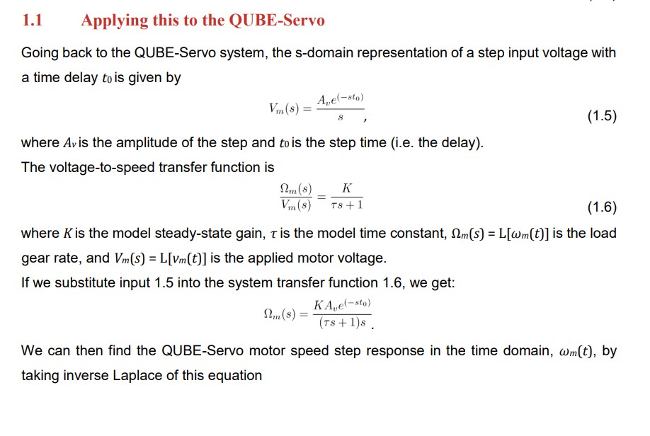 MEC: System Dynamics and Control Laboratoryplease | Chegg.com