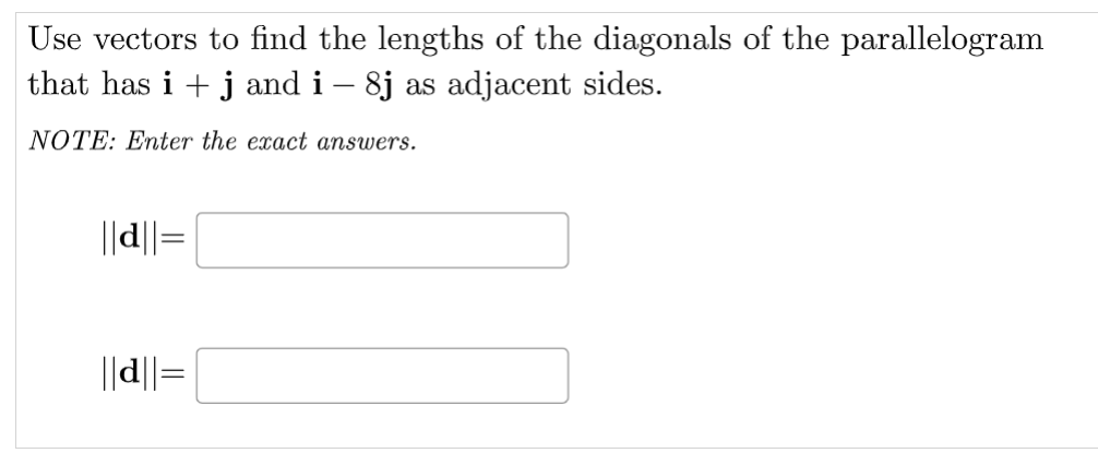 Solved Find the component forms of v+w and v−w in 2 -space, | Chegg.com