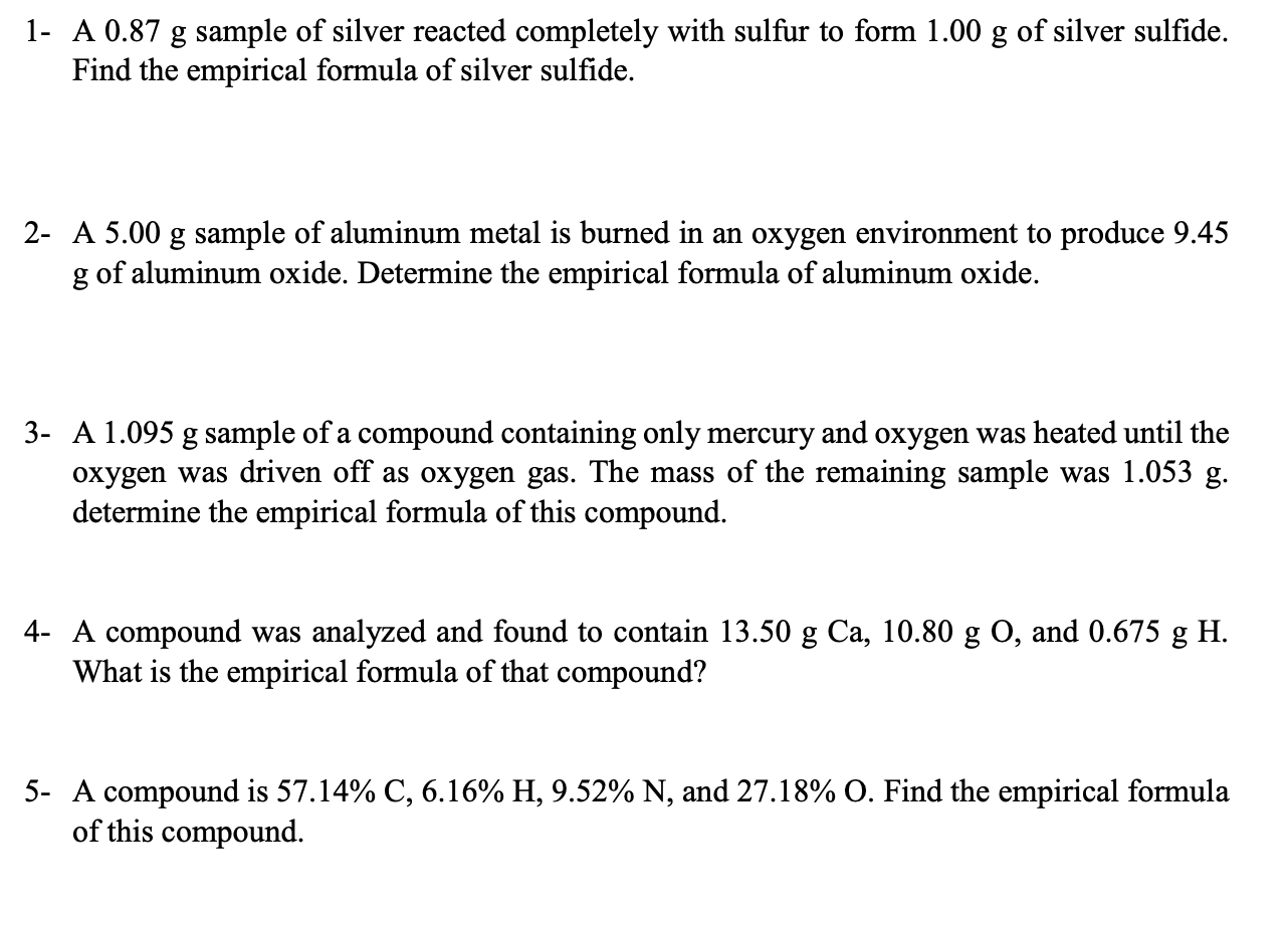 Solved 1- A 0.87 g sample of silver reacted completely with | Chegg.com
