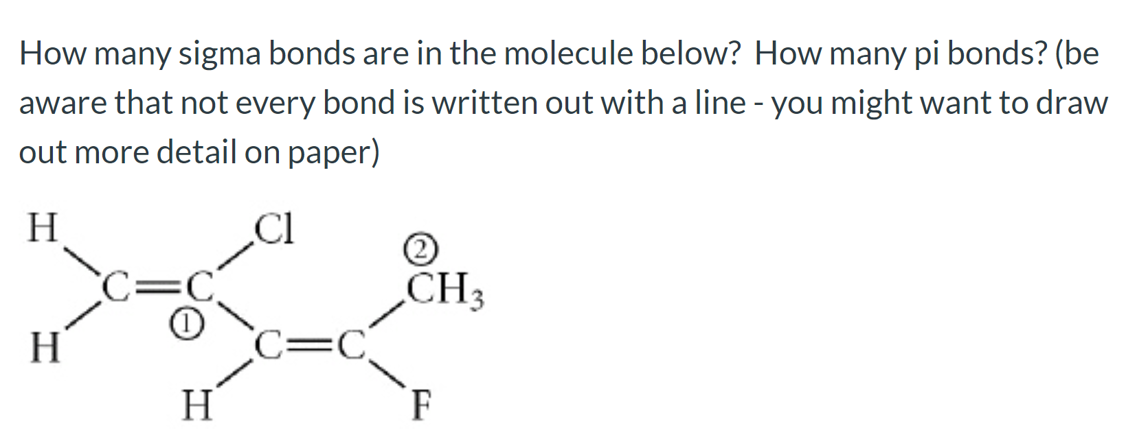 Solved How many sigma bonds are in the molecule below? How | Chegg.com