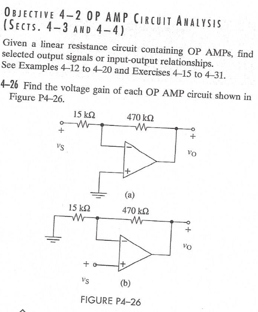 Solved OBJECTIVE 4-2 0P AMP CIRCUIT ANALYSIS (SECTS. 4-3 AND | Chegg.com