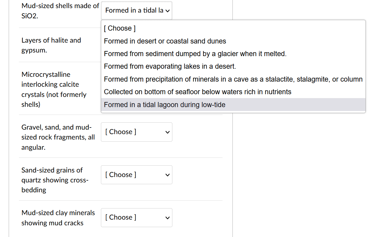Solved Match up the following textural and compositional | Chegg.com