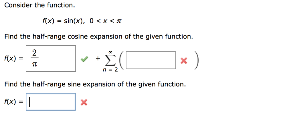Solved Consider the function. f(x) = sin(x), 0