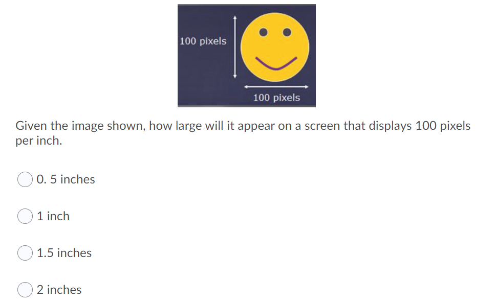 Solved 100 pixels 100 pixels Given the image shown, how | Chegg.com