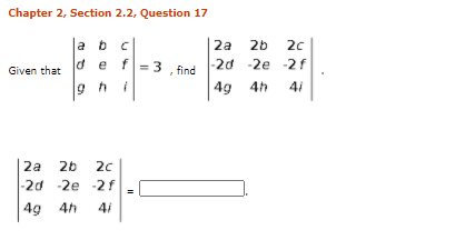 Solved 2a Chapter 2, Section 2.2, Question 17 a b c b 26 2c | Chegg.com