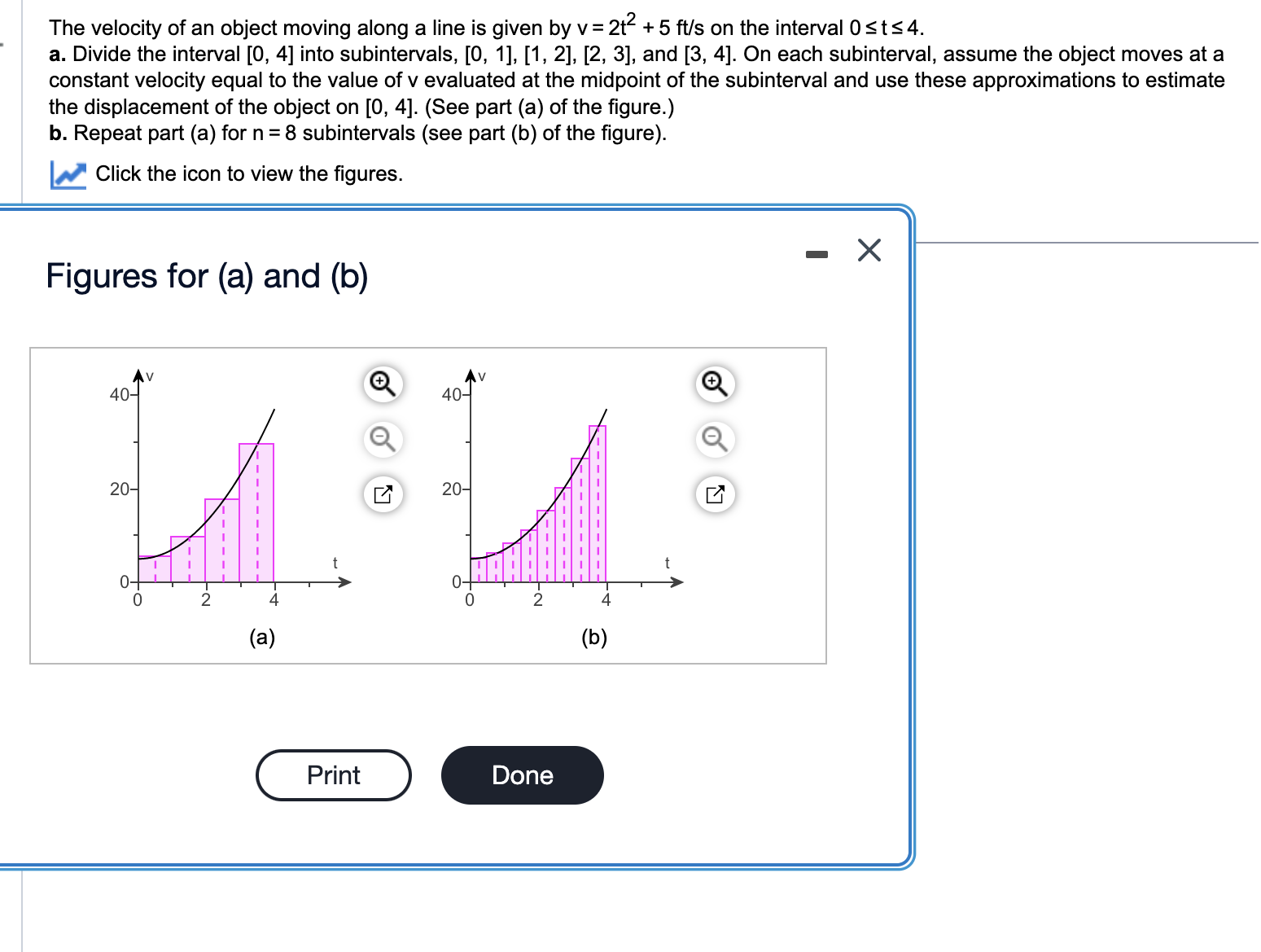 Solved The velocity of an object moving along a line is | Chegg.com