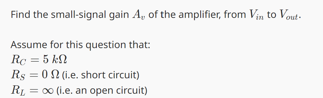 Solved A common-emitter amplifier w/emitter degeneration has | Chegg.com