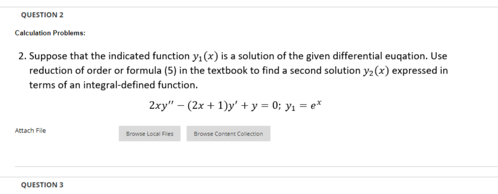 Solved 2. Suppose that the indicated function y1(x) is a | Chegg.com