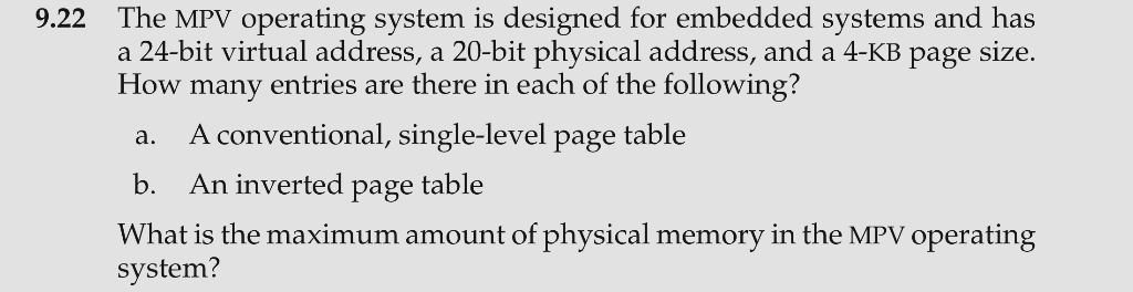 Solved The MPV operating system is designed for embedded | Chegg.com