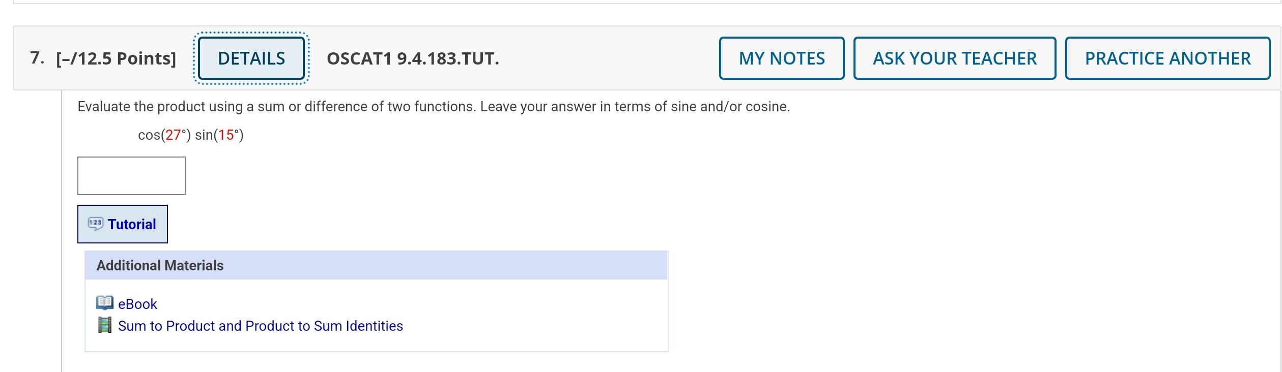 Solved Need help with this question. Evaluate the product | Chegg.com