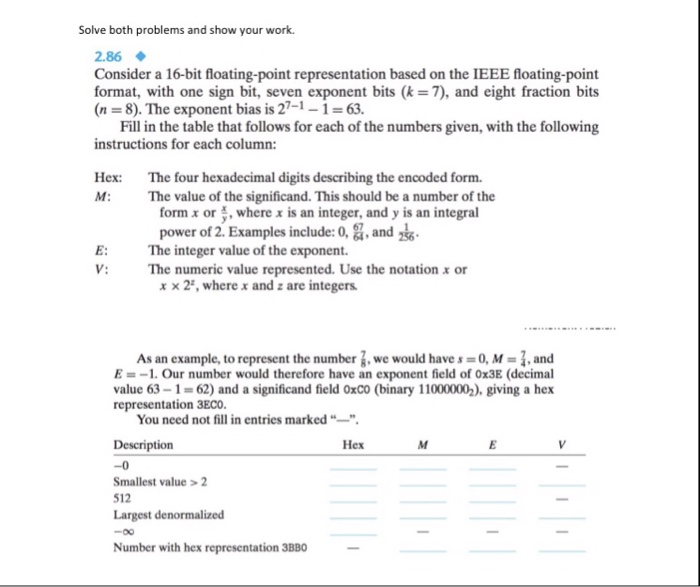 Solved Solve Both Problems And Show Your Work 286 Consider 