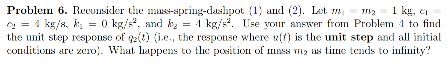 Solved NEED PROBLEM 6. Answers to Problem 4 are posted below | Chegg.com