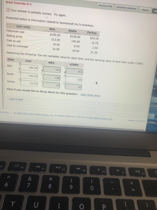 Solved CALCULATOR PRINTER VERSION BACK Brief Exercise 9-1 | Chegg.com
