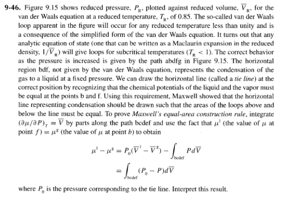 9-46. Figure 9.15 shows reduced pressure, PR plotted | Chegg.com