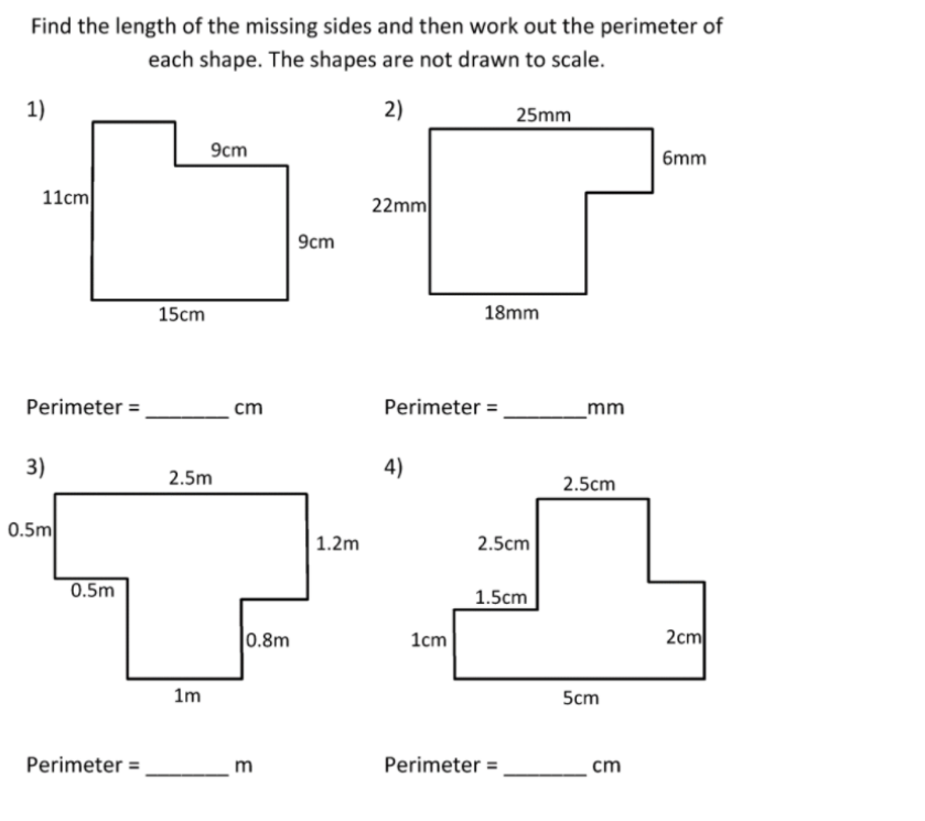 Solved Find the length of the missing sides and then work | Chegg.com