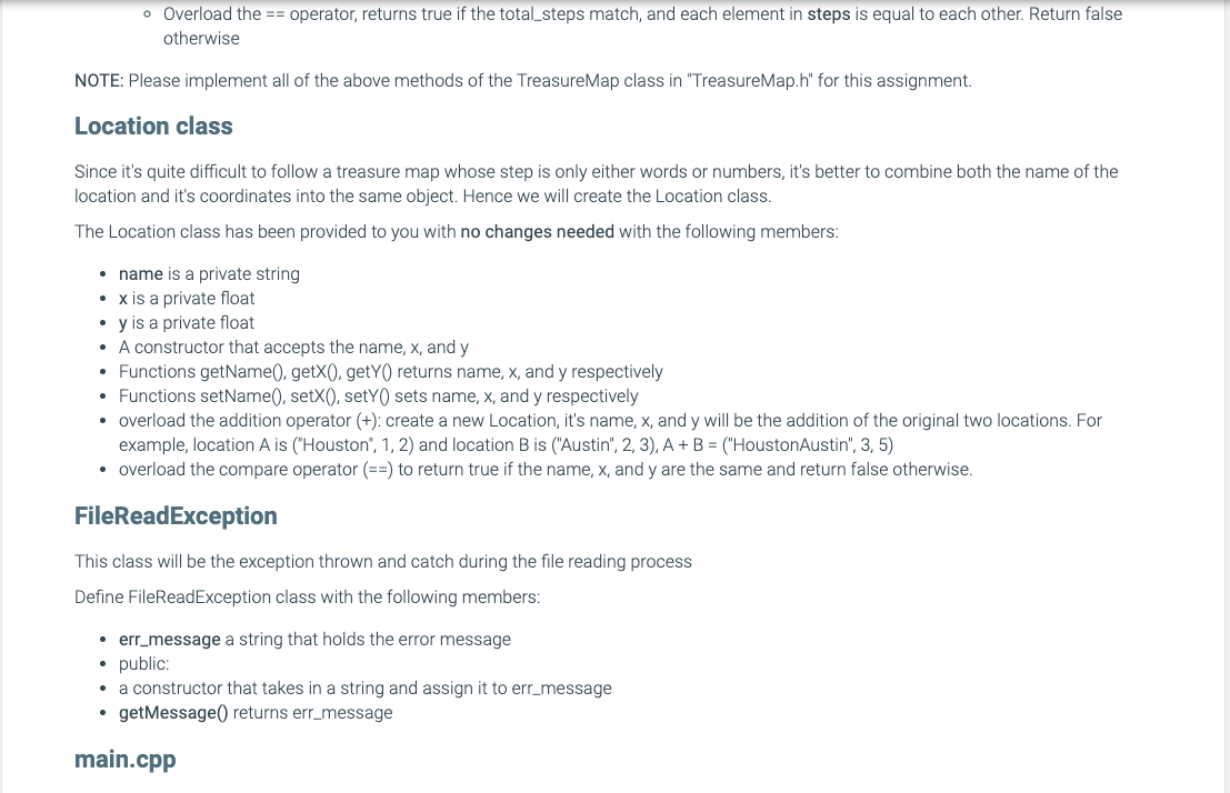 Solved C++!!!!!!!!! 16.9 Homework 8 For this homework, you | Chegg.com