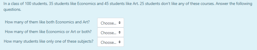 Solved In a class of 100 students, 35 students like | Chegg.com