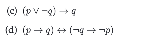 Solved Which of the following propositions are tautologies? | Chegg.com