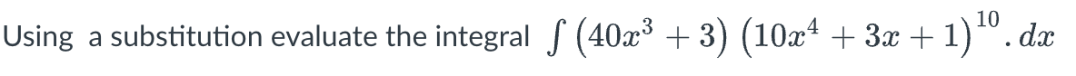 Solved Using a substitution evaluate the integral | Chegg.com