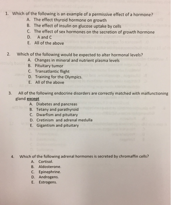 Solved 1. Which of the following is an example of a | Chegg.com