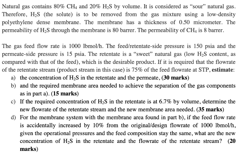 [Solved]: Natural gas contains ( 80 % mathrm{CH}_{4} )