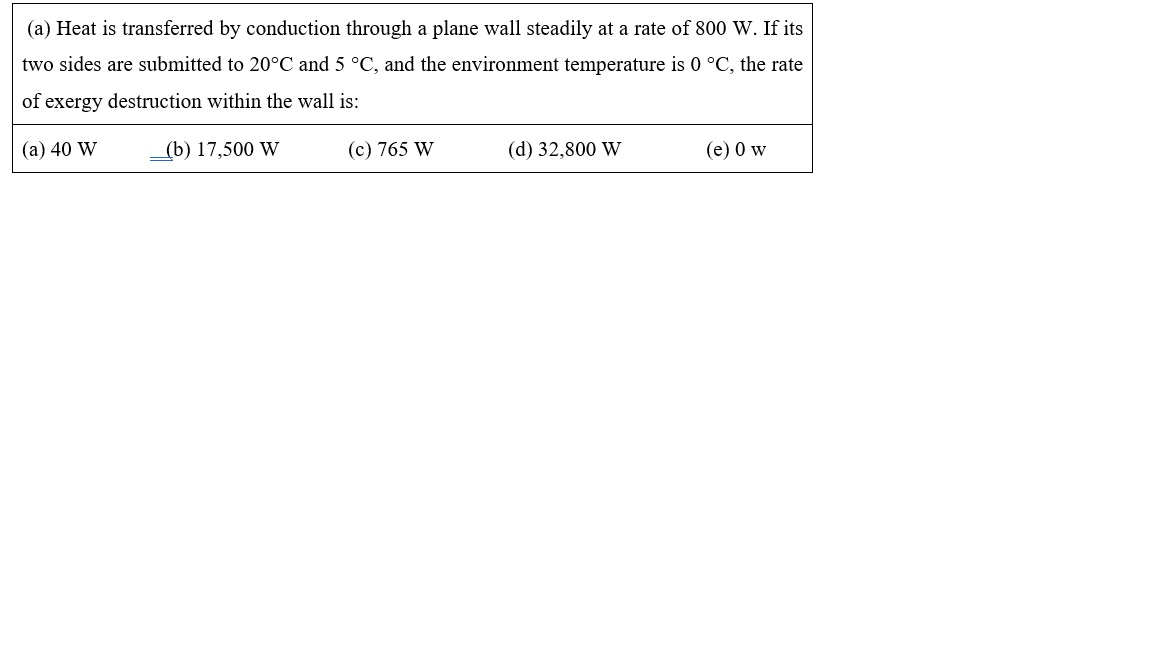 Solved (a) Heat is transferred by conduction through a plane | Chegg.com