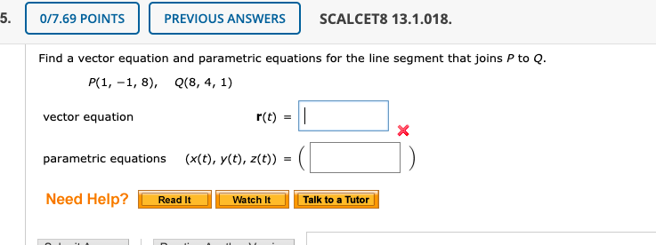 Solved 0/7.14 POINTS PREVIOUS ANSWERS SCALCET8 14.3.011. If | Chegg.com
