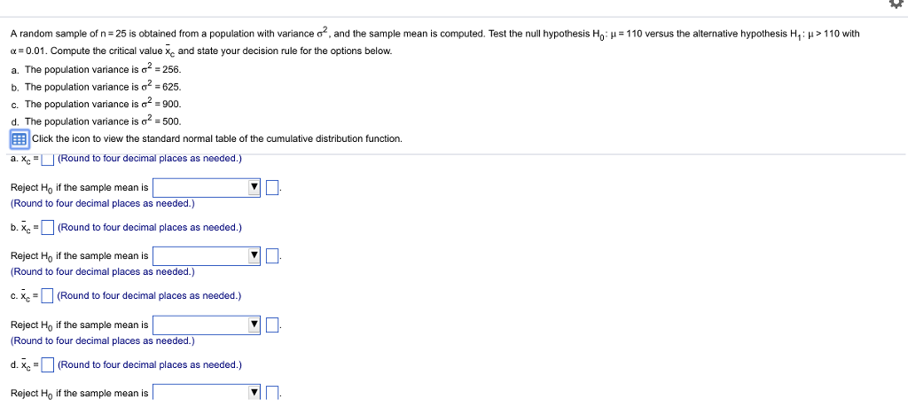 Solved A random sample of n=25 is obtained from a population | Chegg.com